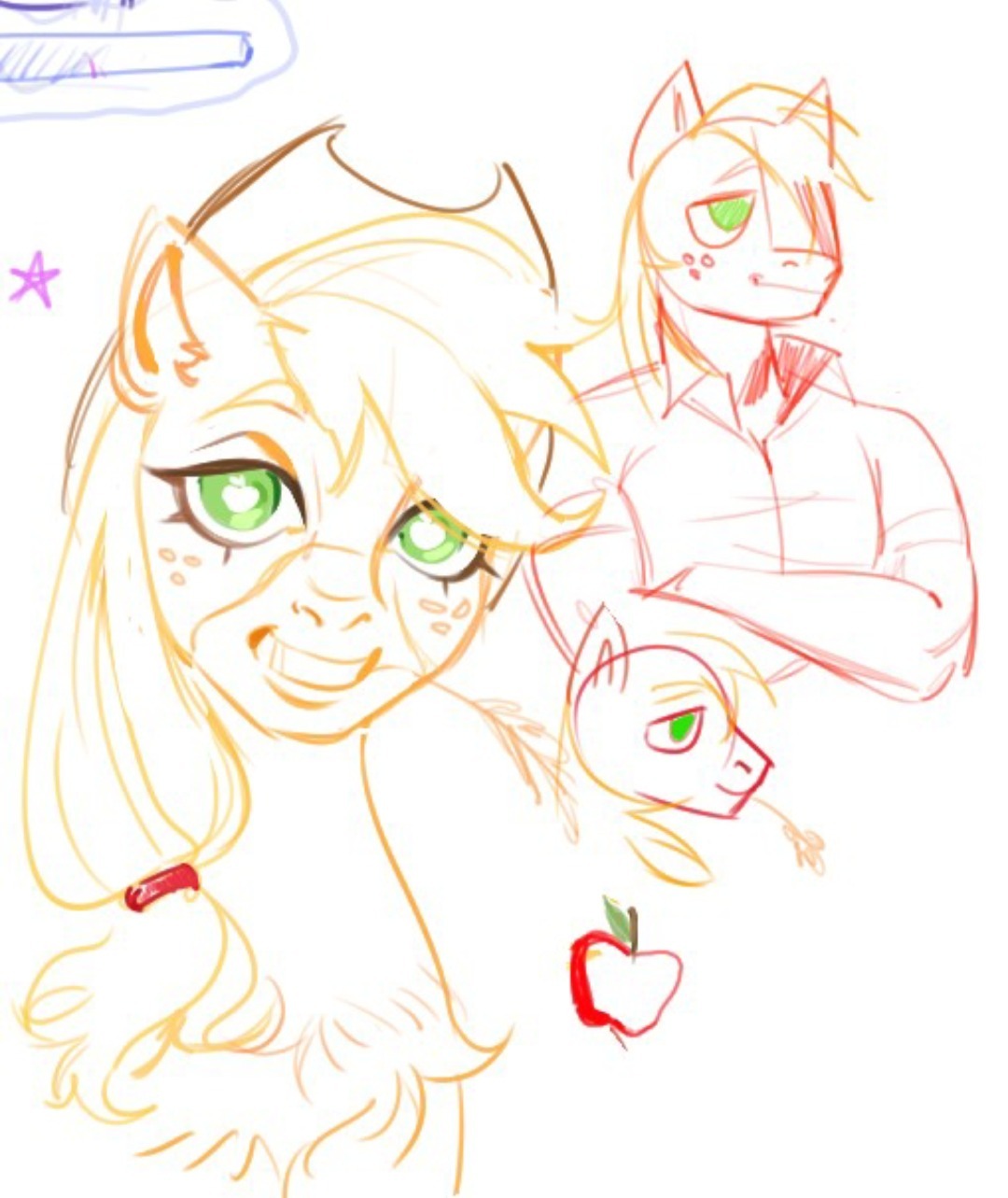 #3329636 - safe, artist:yahidna, applejack, big macintosh, earth pony ...