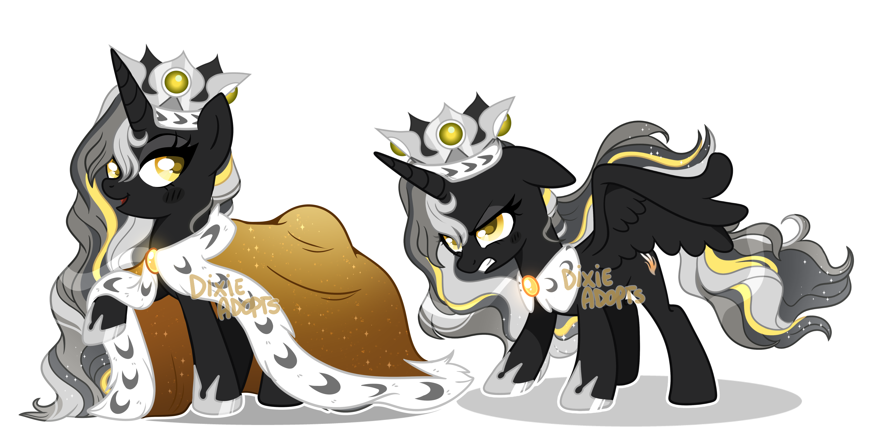 #3331772 - safe, artist:dixieadopts, oc, oc:sol, alicorn, pony, crown, female, jewelry, mare ...