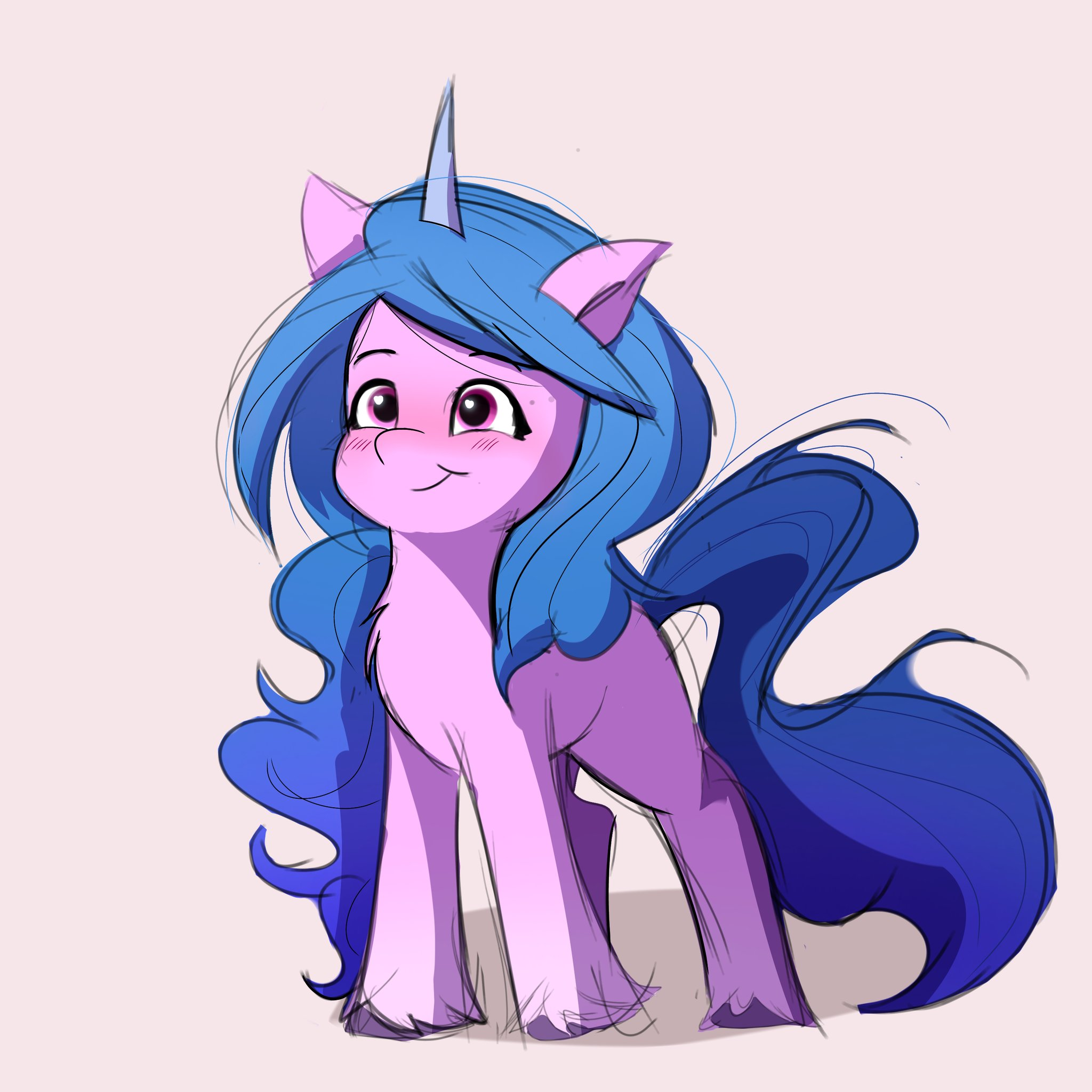 #3332476 - safe, artist:nari_artsz, izzy moonbow, pony, unicorn, g5 ...