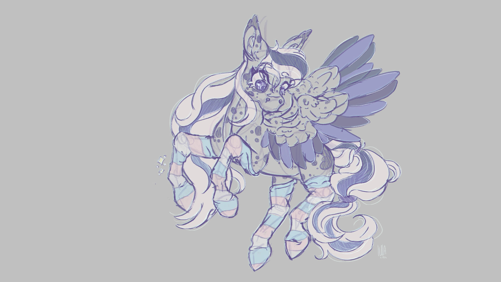 #3317699 - safe, artist:pegasus004, oc, pegasus, pony, clothes, gray background, pride, pride ...