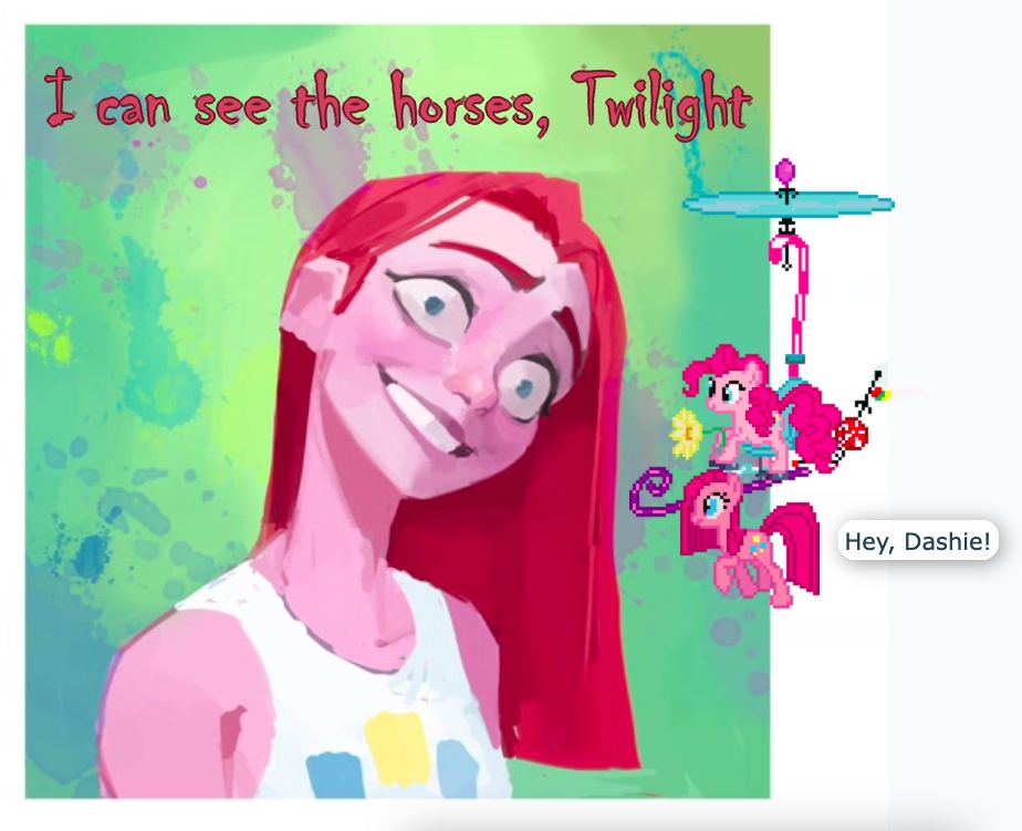 #3334105 - safe, artist:hyung7754, edit, pinkie pie, earth pony, human ...