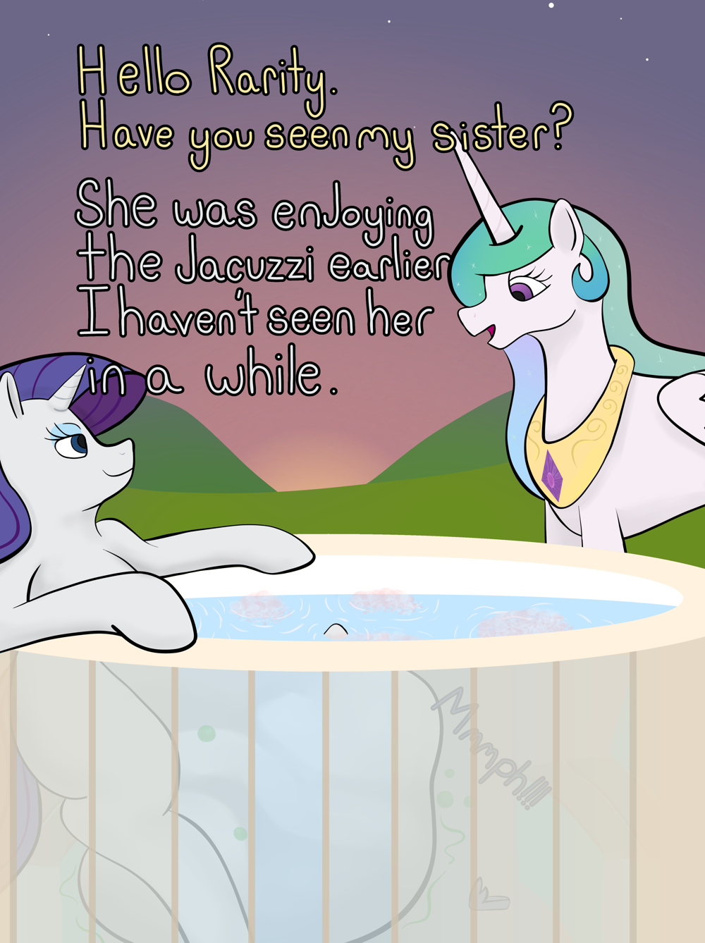 #3334464 - safe, artist:whatif, princess celestia, princess luna ...