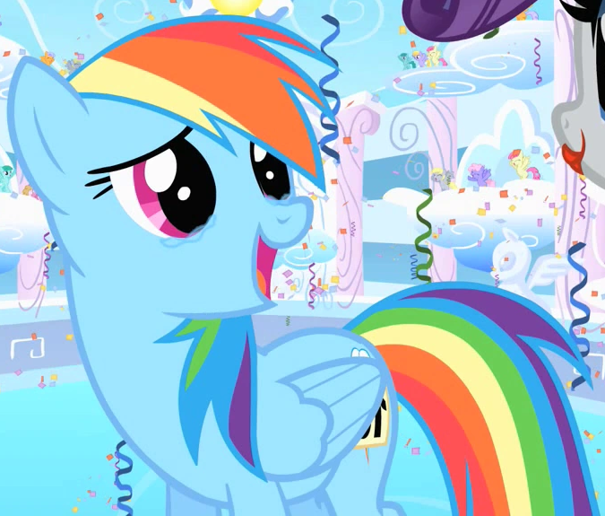 #3334474 - safe, screencap, cloud kicker, derpy hooves, rainbow dash ...