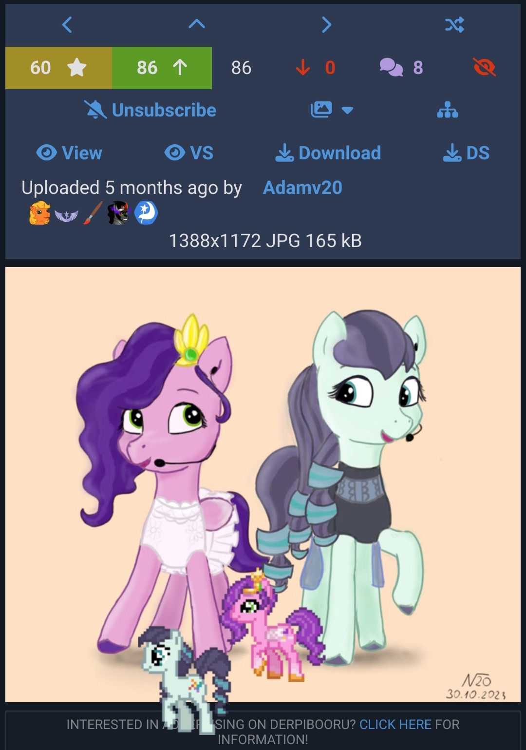 #3334585 - safe, artist:adamv20, coloratura, pipp petals, earth pony ...