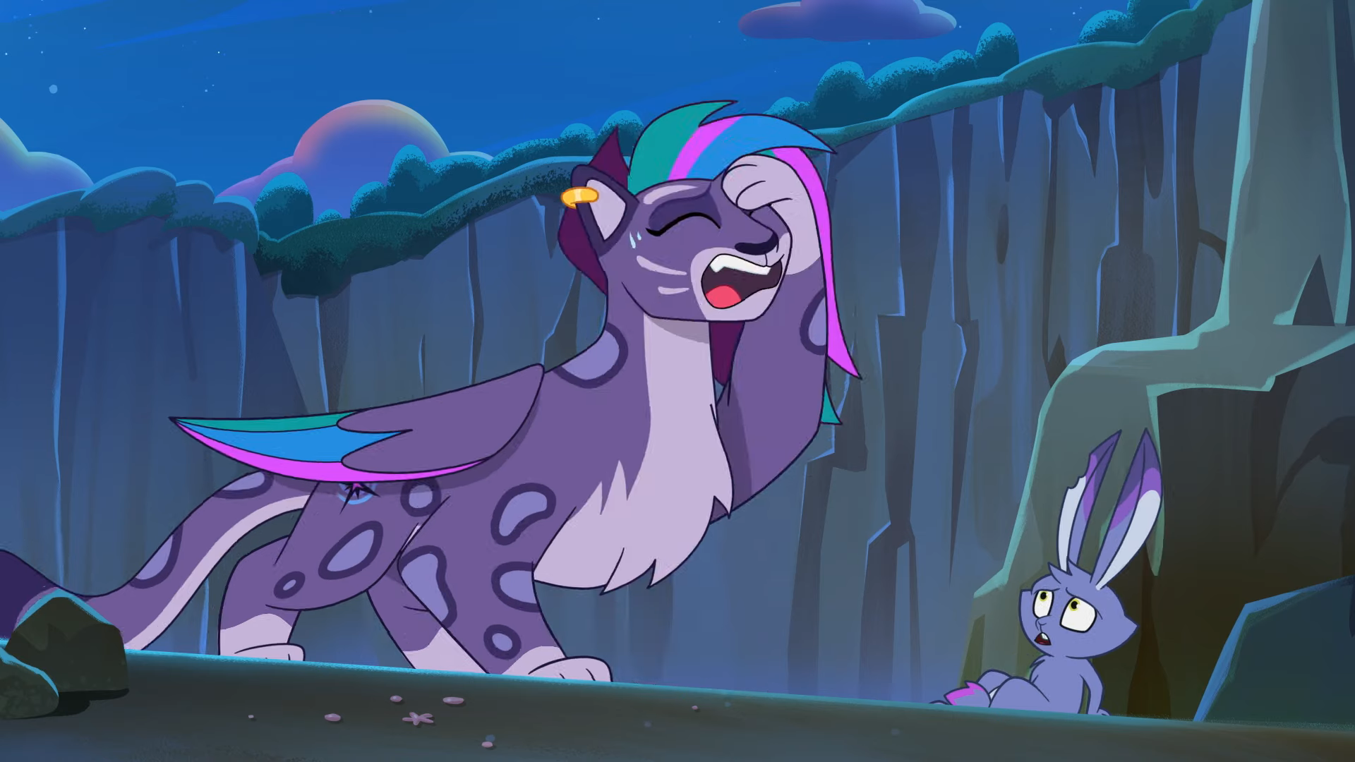 #3341652 - safe, screencap, allura, twitch (g5), big cat, leopard ...