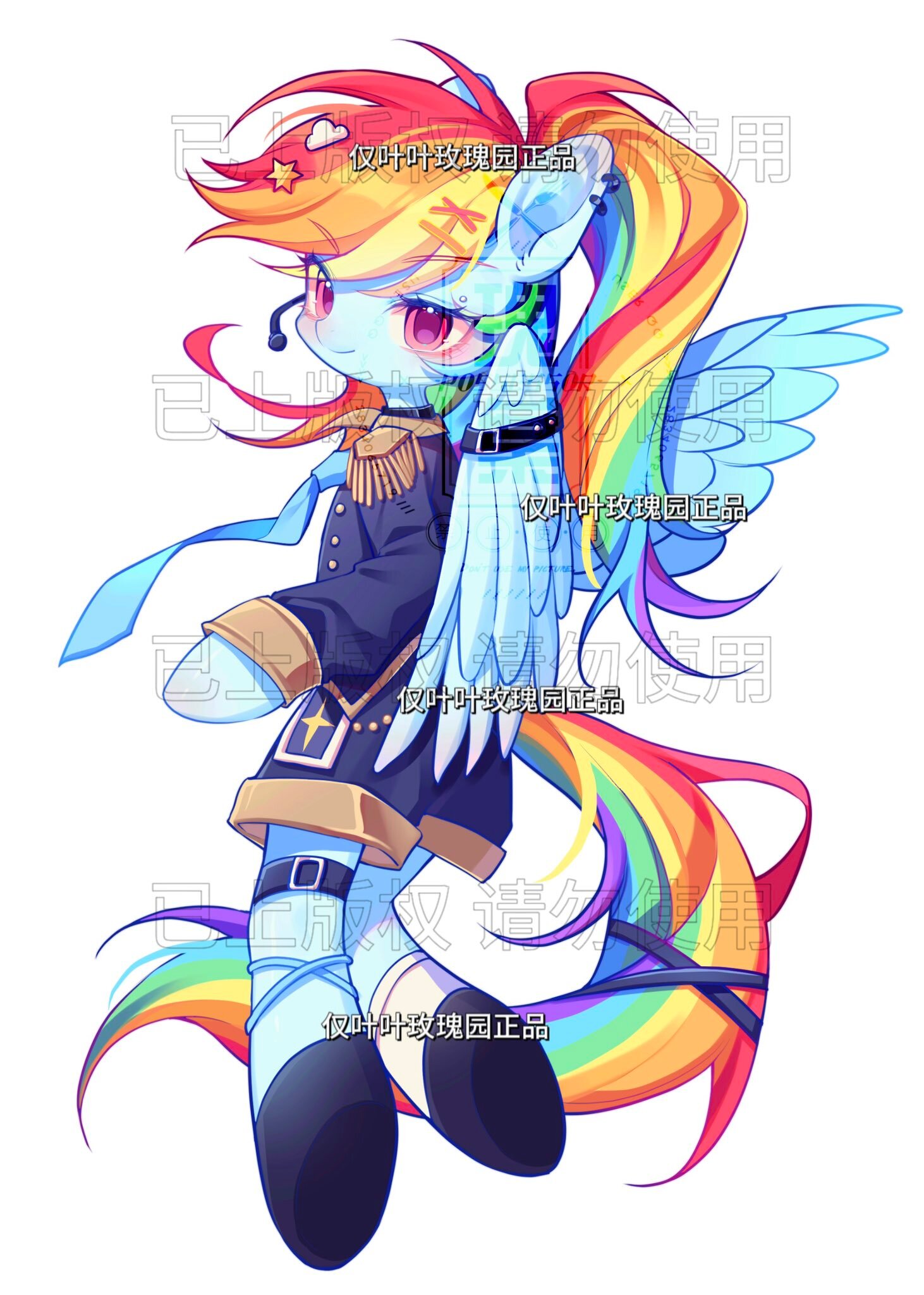 #3342750 - safe, artist:leafywind, rainbow dash, pegasus, pony, ear ...