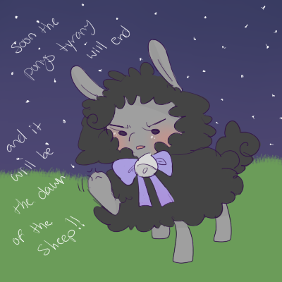 #3346771 - safe, artist:ruhiana, oc, oc only, oc:ulla, sheep, sheep ...