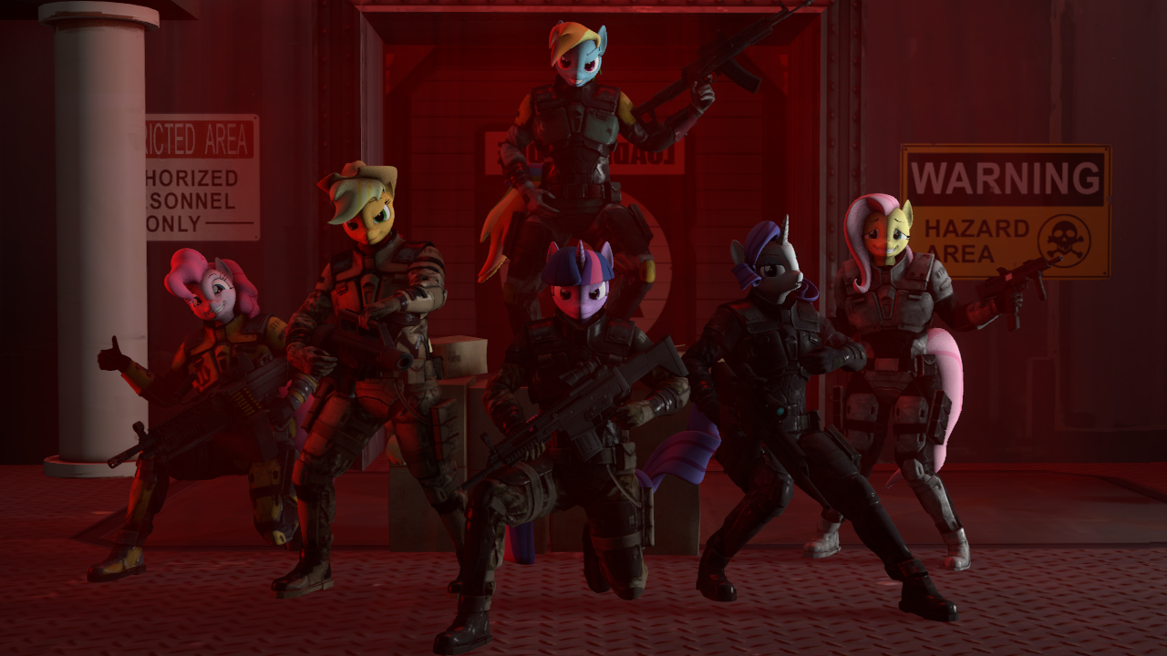 #3348474 - safe, artist:warhammer50k, applejack, fluttershy, pinkie pie ...