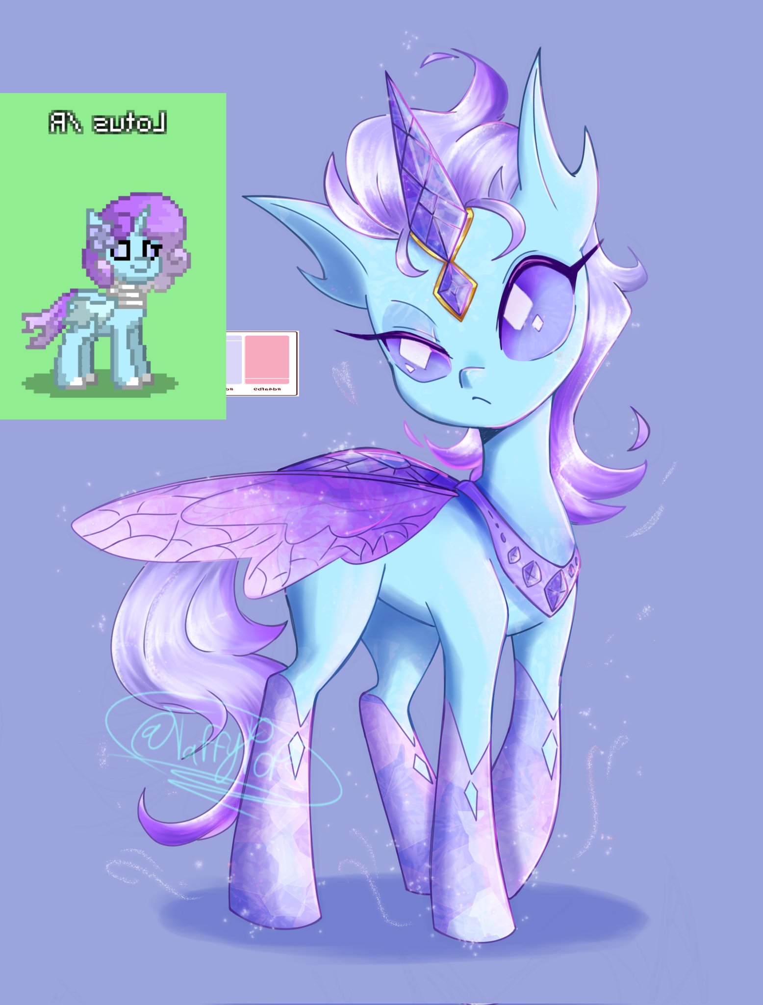 #3349482 - safe, artist:crackledbugs, oc, oc only, changedling ...