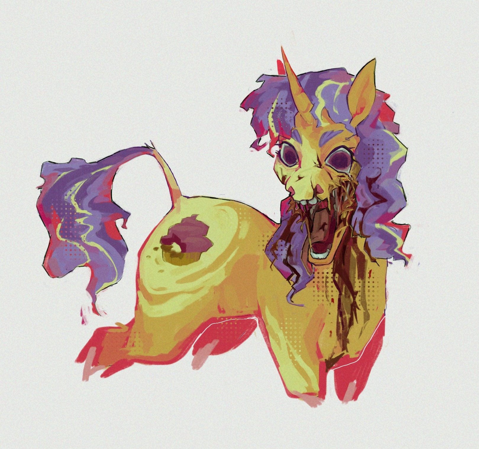 #3350069 - grimdark, grotesque, artist:aaahhhmalpa, oc, oc only ...