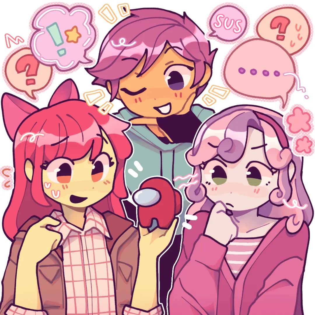 #3350791 - safe, artist:soupj4s, apple bloom, scootaloo, sweetie belle ...