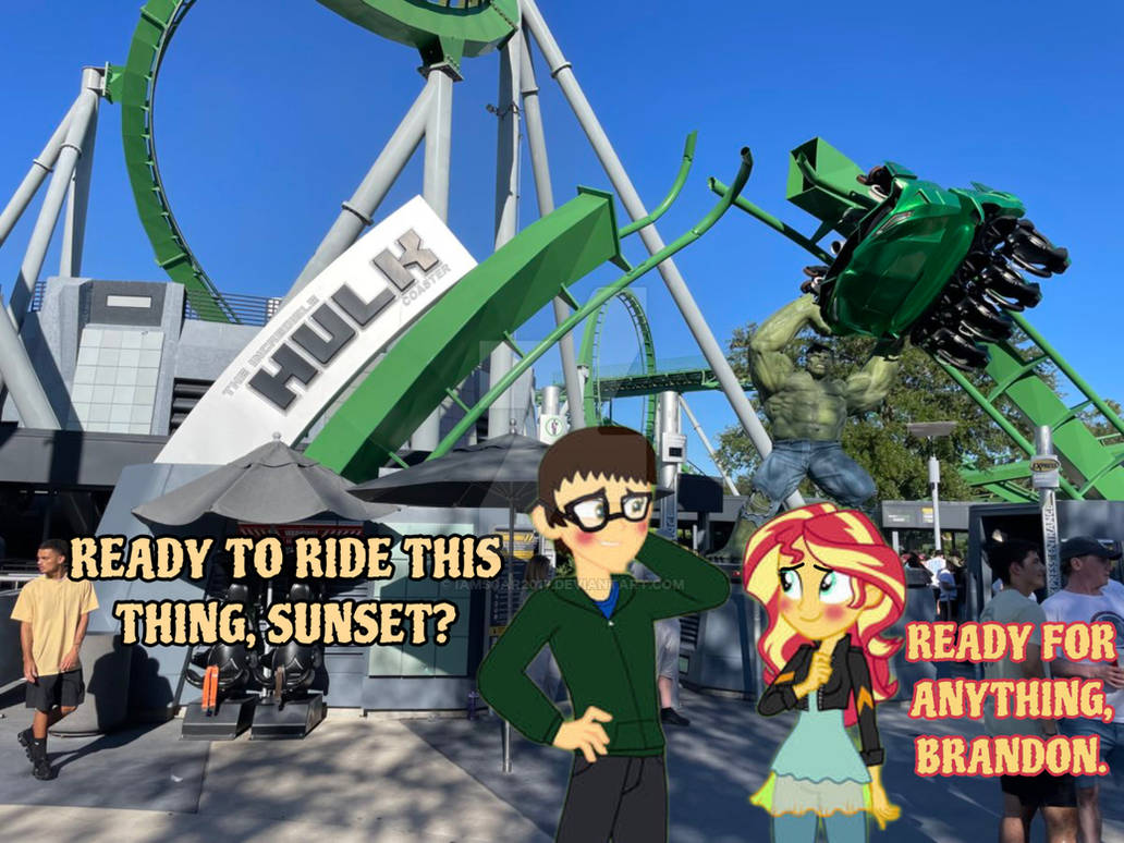 #3351014 - safe, artist:equestriagirlsbrony, artist:iamscar2017, sunset ...