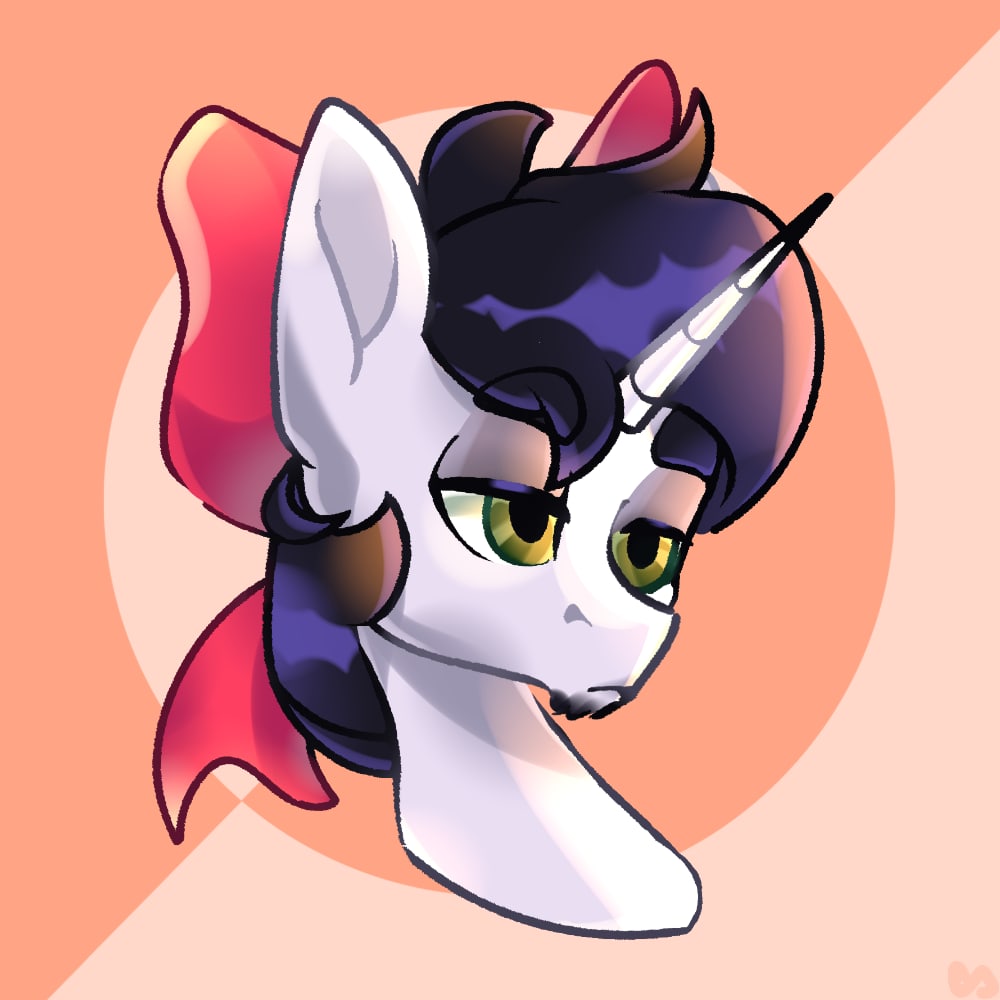 #3351589 - safe, artist:kingdom, oc, oc only, pony, unicorn, bust, horn, portrait, solo ...