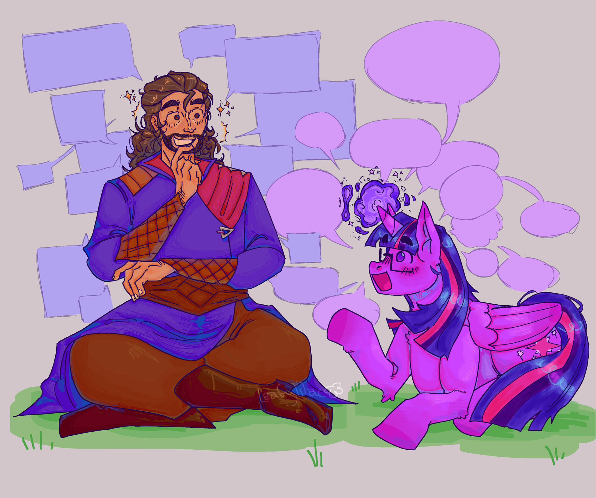 #3353435 - safe, artist:leafy-lilac, twilight sparkle, alicorn, pony ...