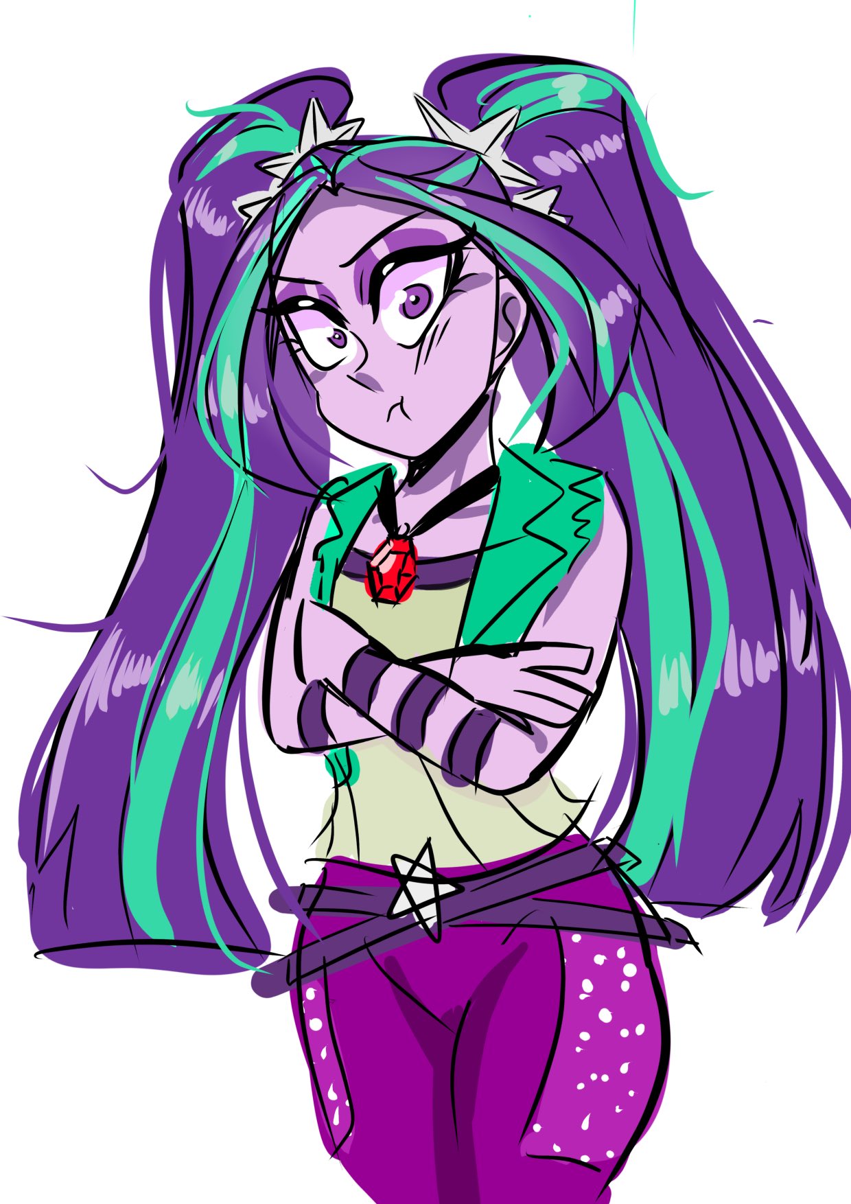 #3354743 - safe, artist:jully-park, aria blaze, human, equestria girls ...