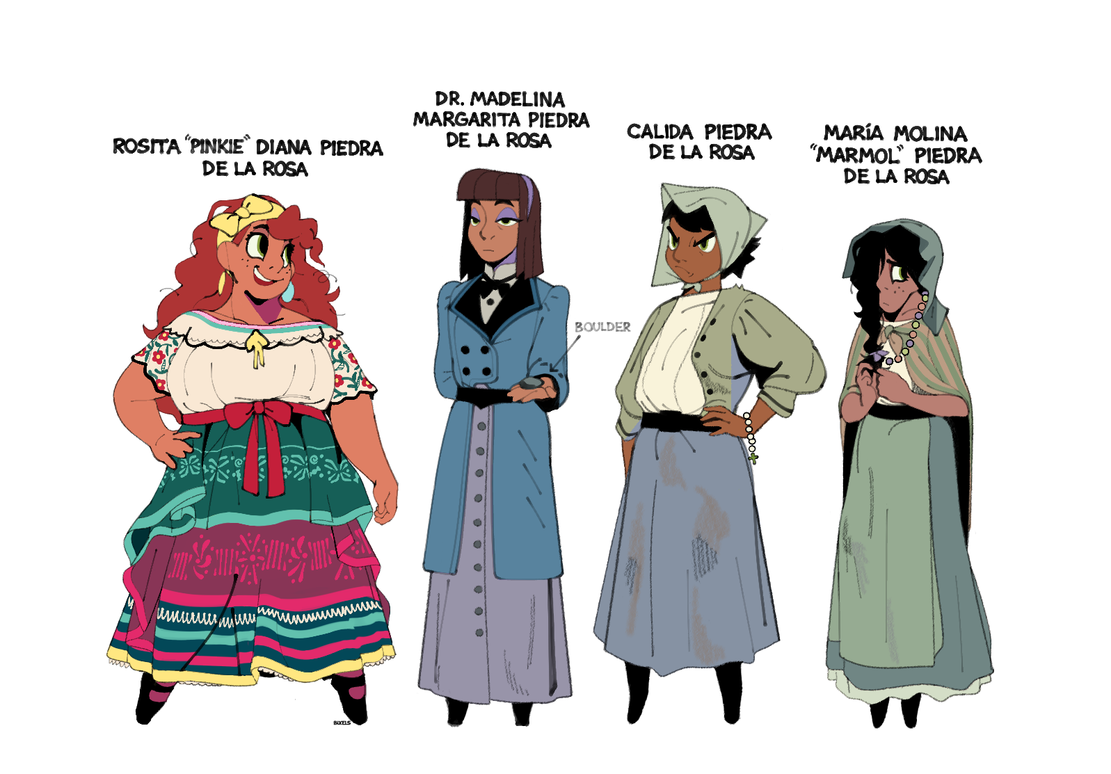 #3336504 - safe, artist:bixels, boulder (g4), limestone pie, marble pie ...