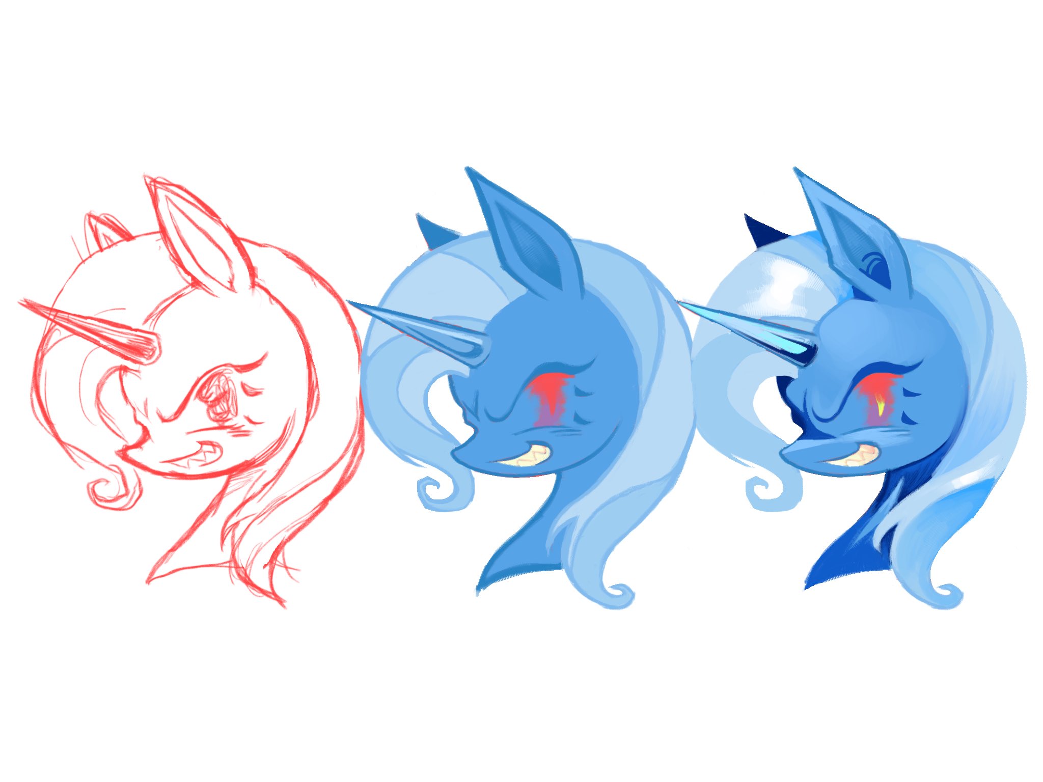 #3337839 - safe, artist:heartwoozy, trixie, pony, unicorn, g4, bust, female, horn, mare ...