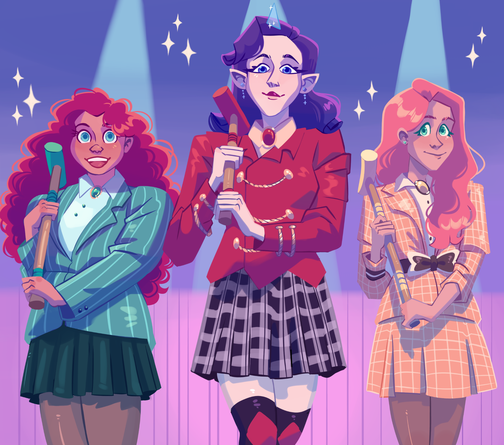 #3338110 - safe, artist:irisikiki, fluttershy, pinkie pie, rarity ...