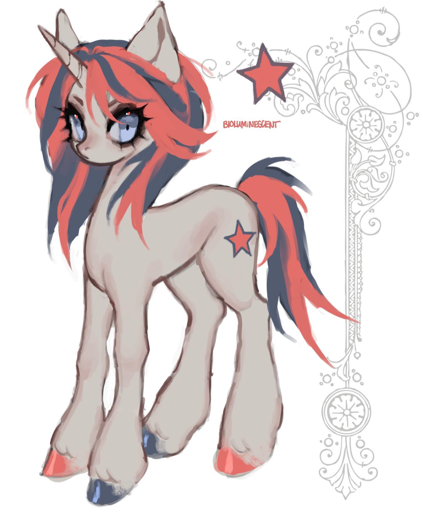 #3355462 - safe, artist:bioluminescentfarts, oc, oc only, pony, unicorn, female, horn, mare ...