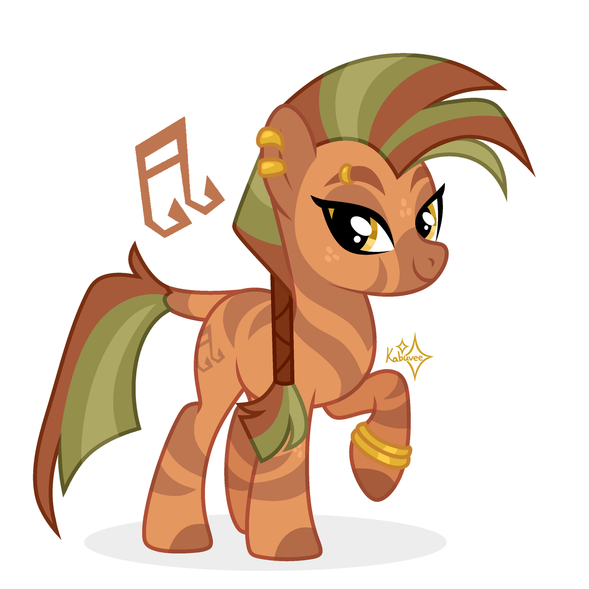 #3355607 - safe, artist:kabuvee, oc, oc only, oc:sonata, zebra, female, simple background, solo ...