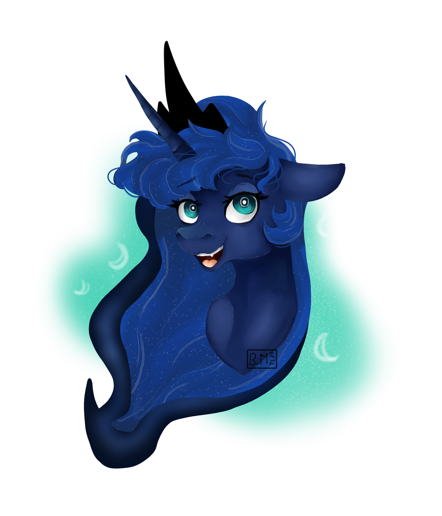 #3362370 - safe, artist:majesticwhalequeen, princess luna, pony, g4 ...