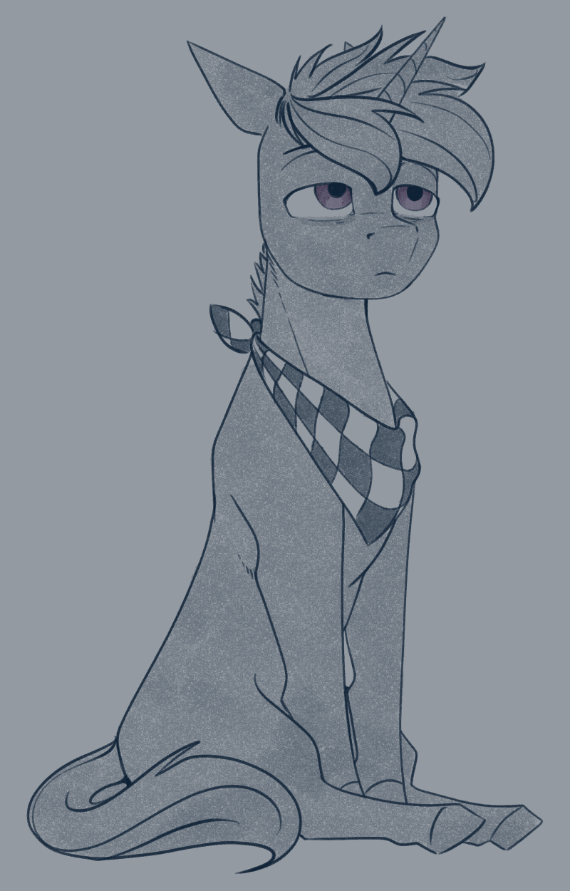 #3363237 - safe, artist:stray prey, oc, oc only, oc:lucent, pony, unicorn, horn, solo, unicorn ...