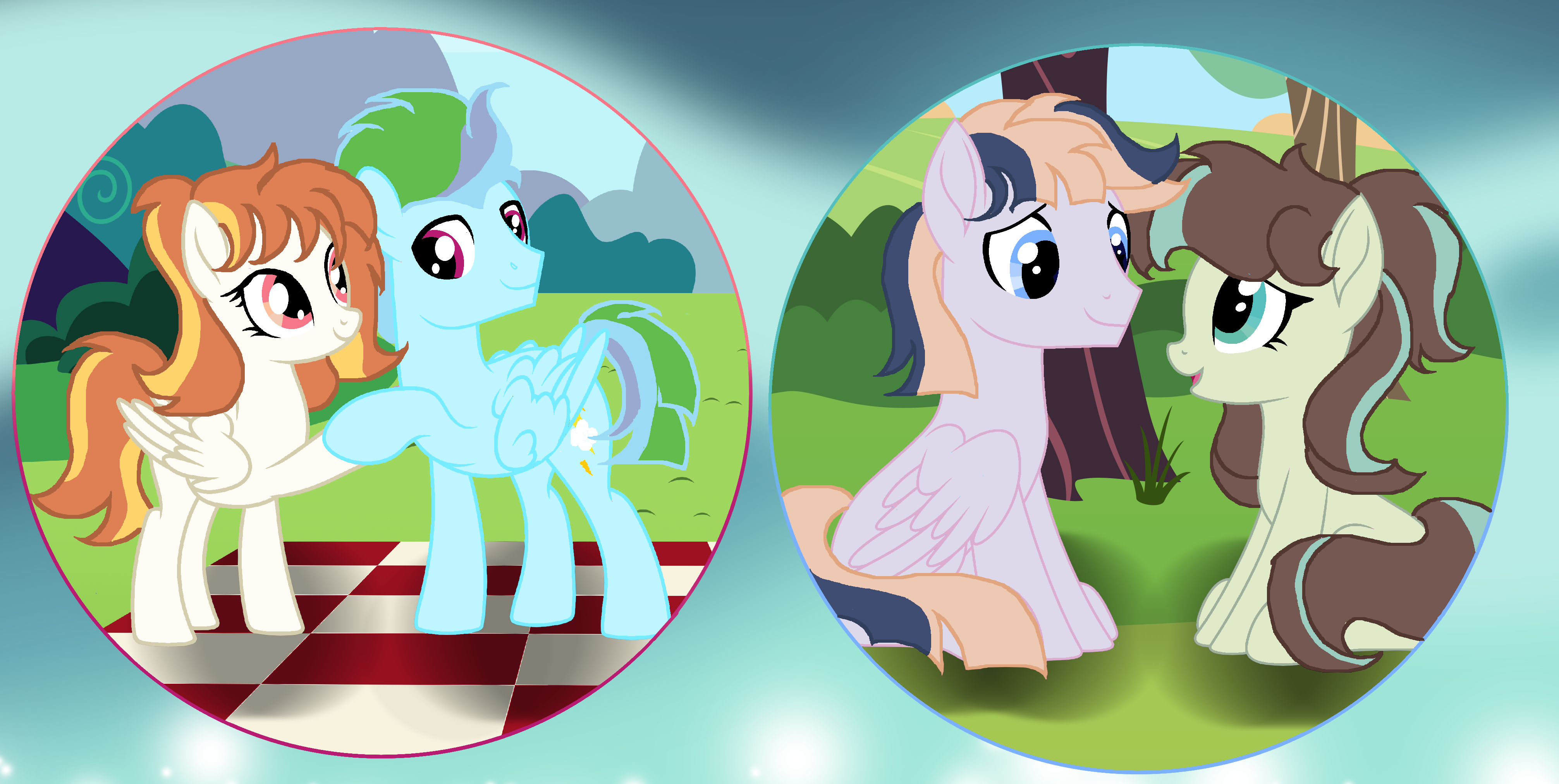 #3368241 - safe, artist:galaxynightsparkle, artist:starshade, oc, oc only, oc:britika, oc:serena ...