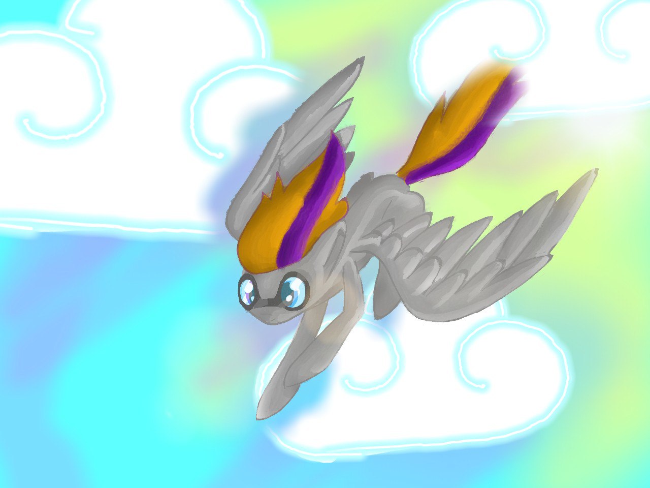 #3356775 - safe, artist:destiny_manticor, oc, pegasus, pony, flying ...