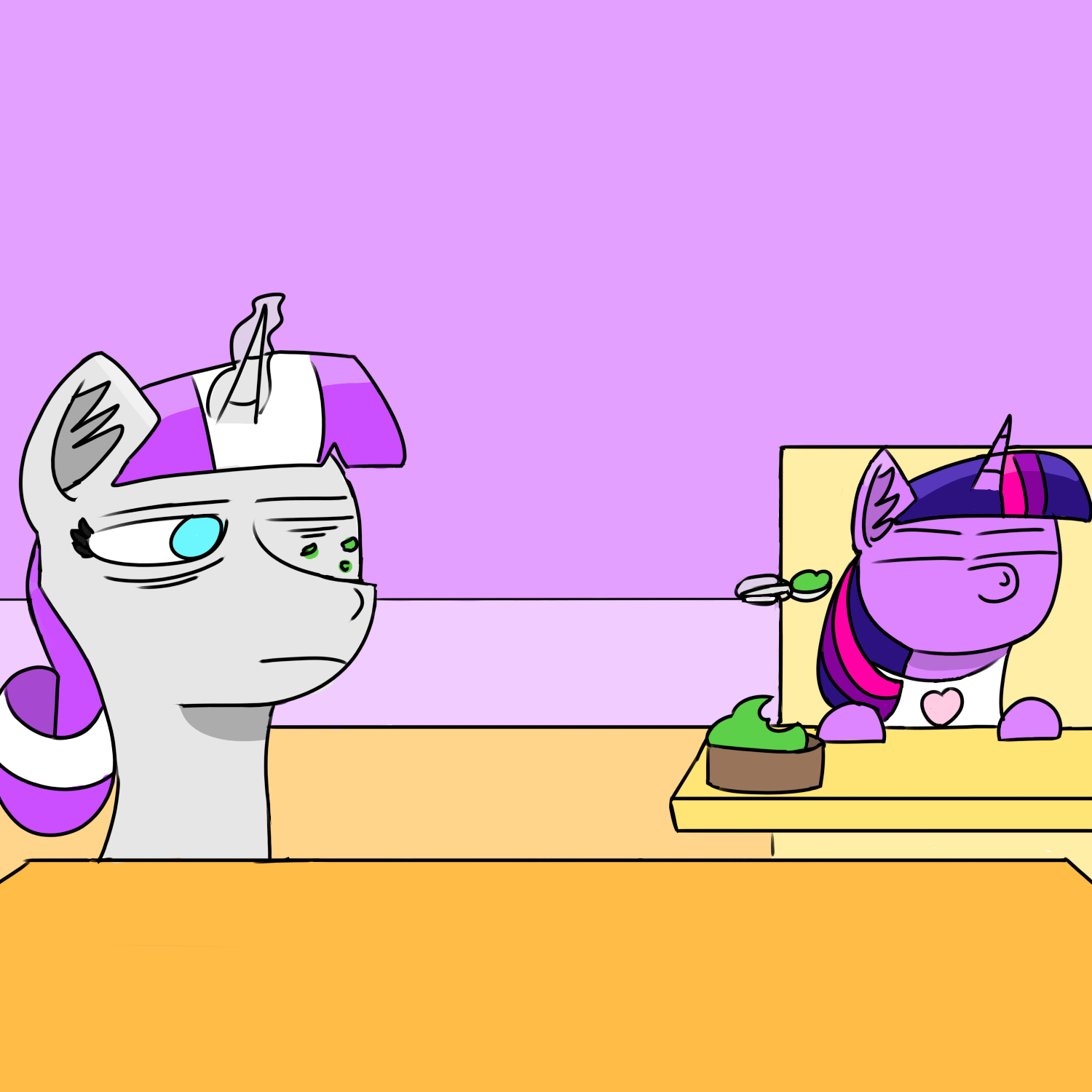 #3359307 - safe, artist:icycrymelon, twilight sparkle, twilight velvet, pony, unicorn, g4, duo ...