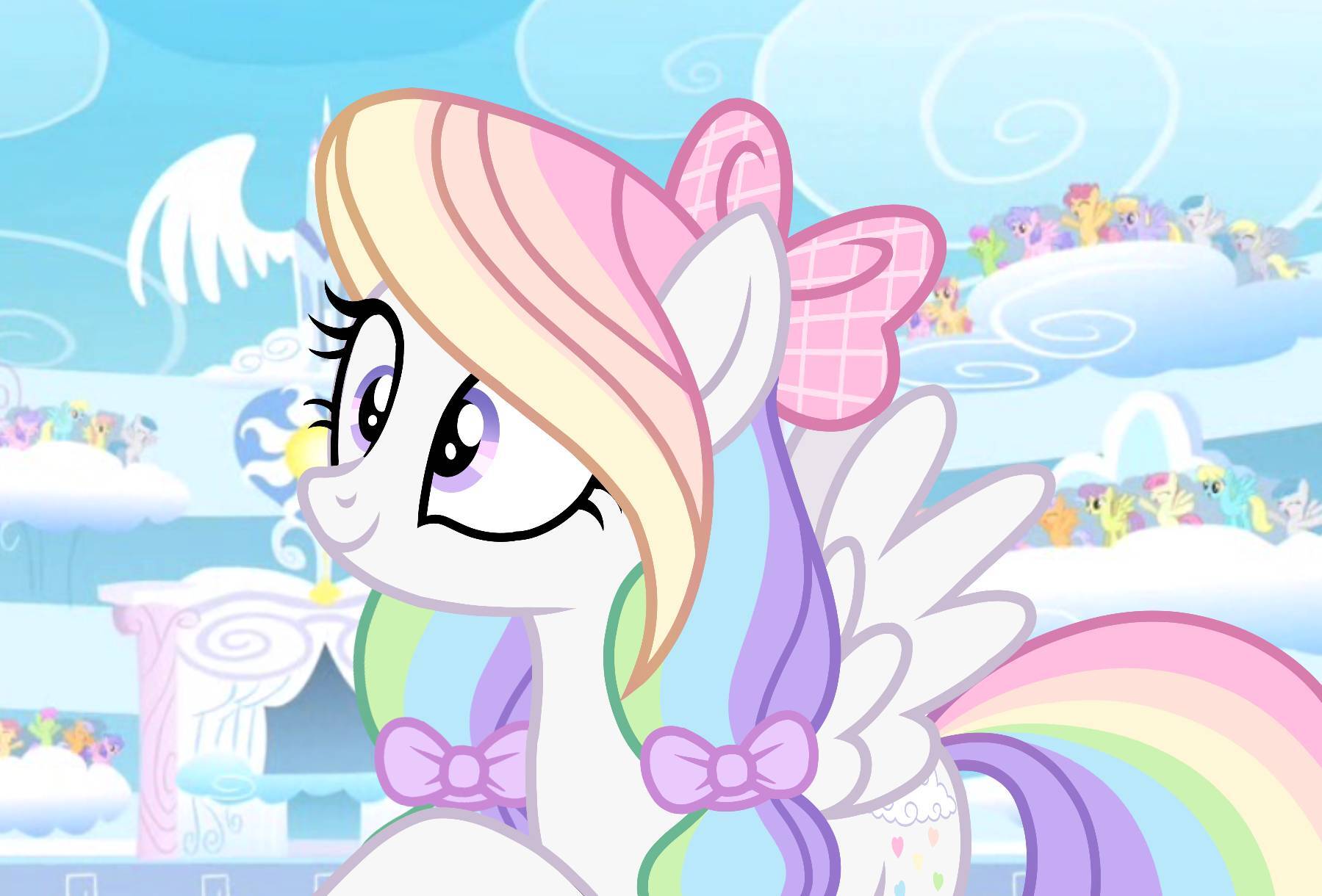 #3380851 - safe, artist:cstrawberrymilk, cloud kicker, derpy hooves ...