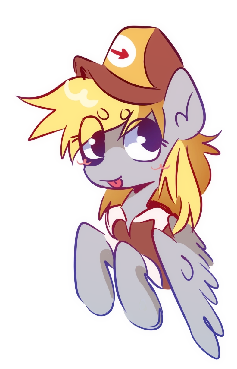 #3381849 - safe, artist:ksbanan, derpy hooves, pegasus, pony, g4, :p ...