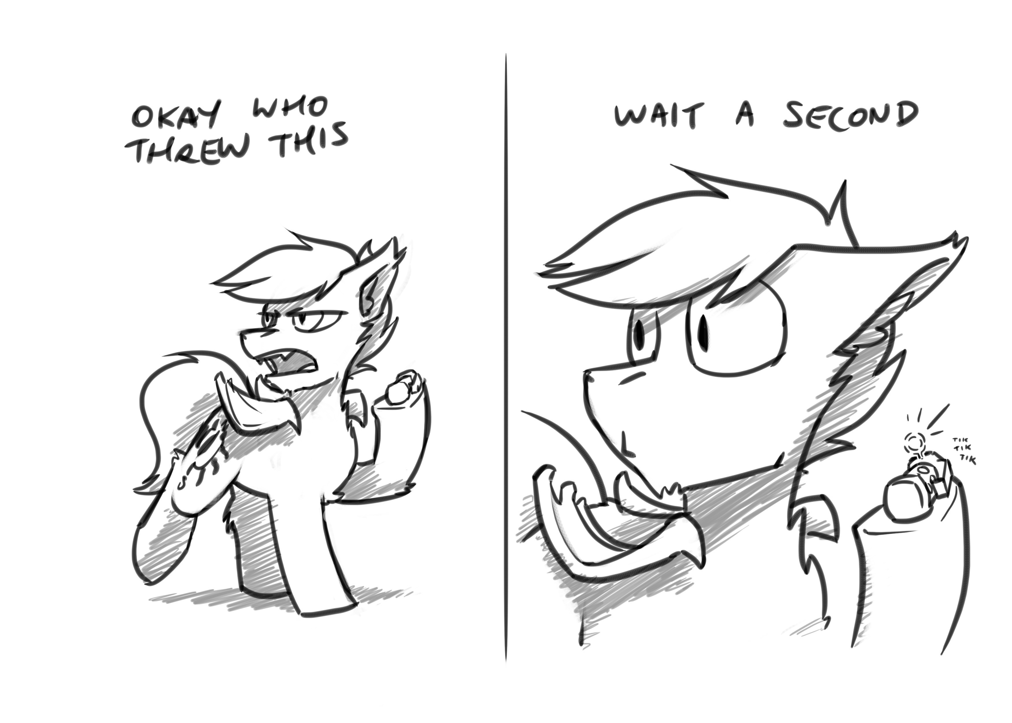 #3385069 - safe, artist:captainhoers, oc, oc only, bat pony, pony, 2 panel comic, bat pony oc ...