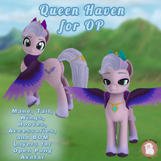 #3385806 - safe, queen haven, pegasus, pony, open pony, g5, 3d, butt ...