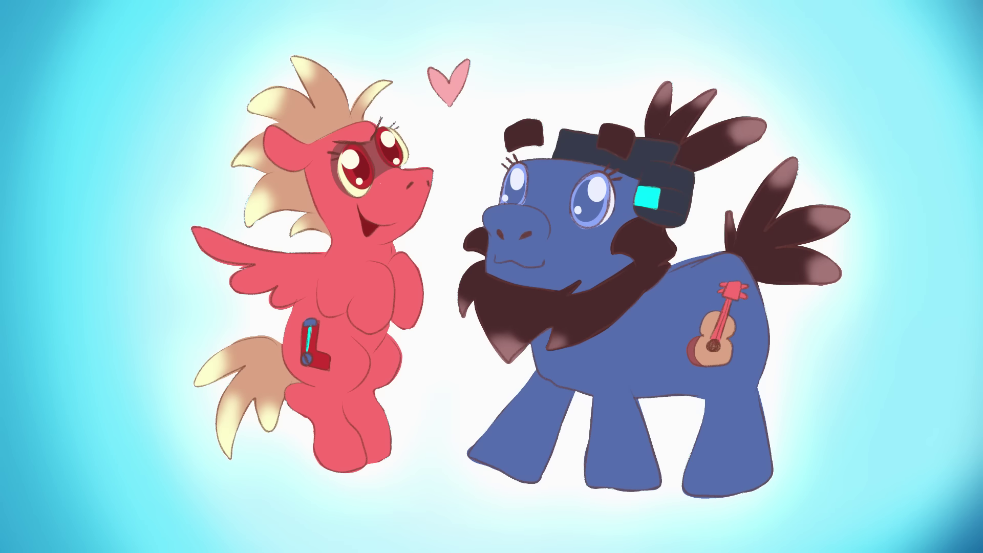 #3386164 - safe, artist:zeurel, earth pony, pegasus, pony, duo ...