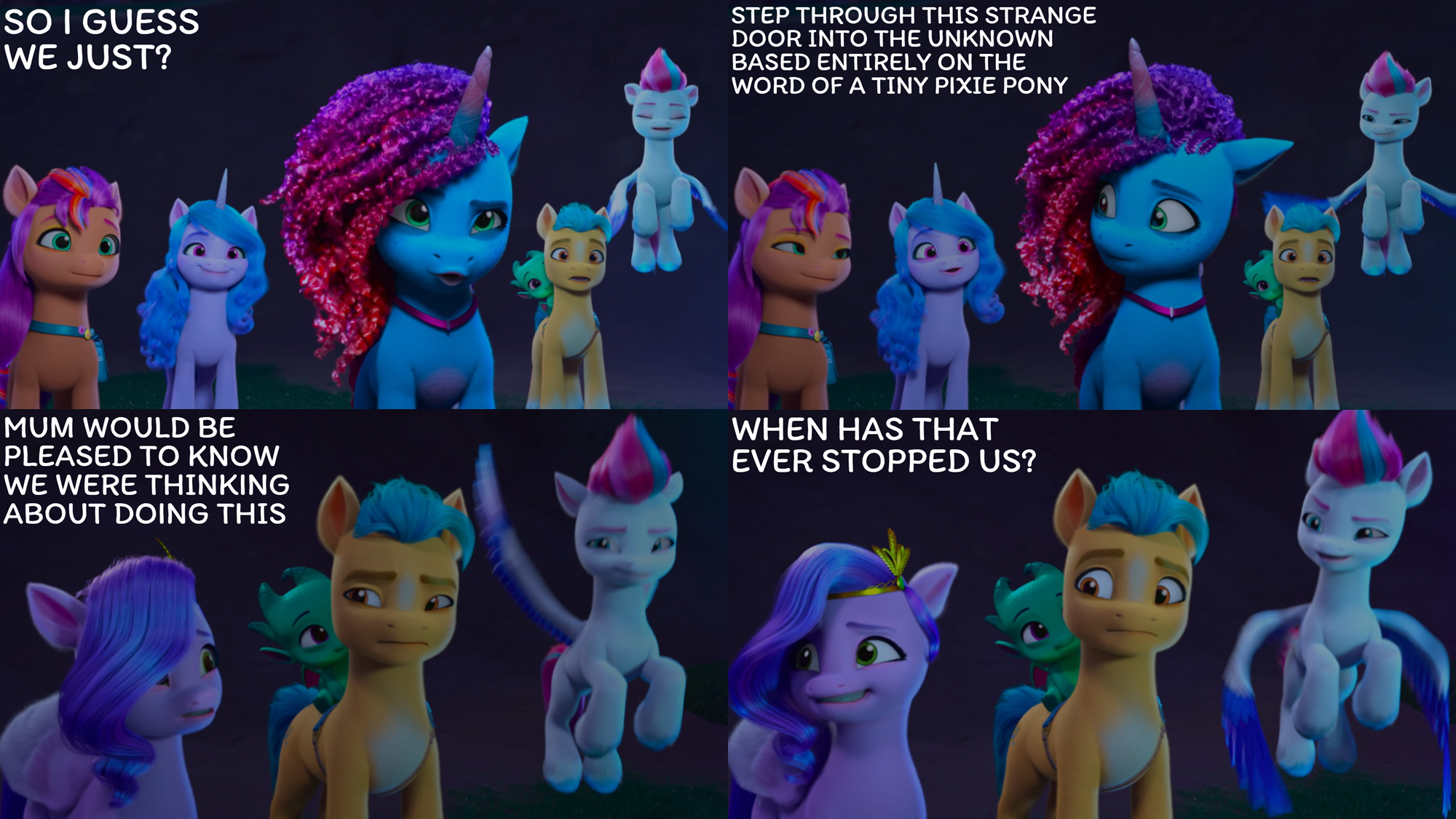 #3387452 - safe, edit, edited screencap, editor:quoterific, screencap, hitch trailblazer, izzy ...