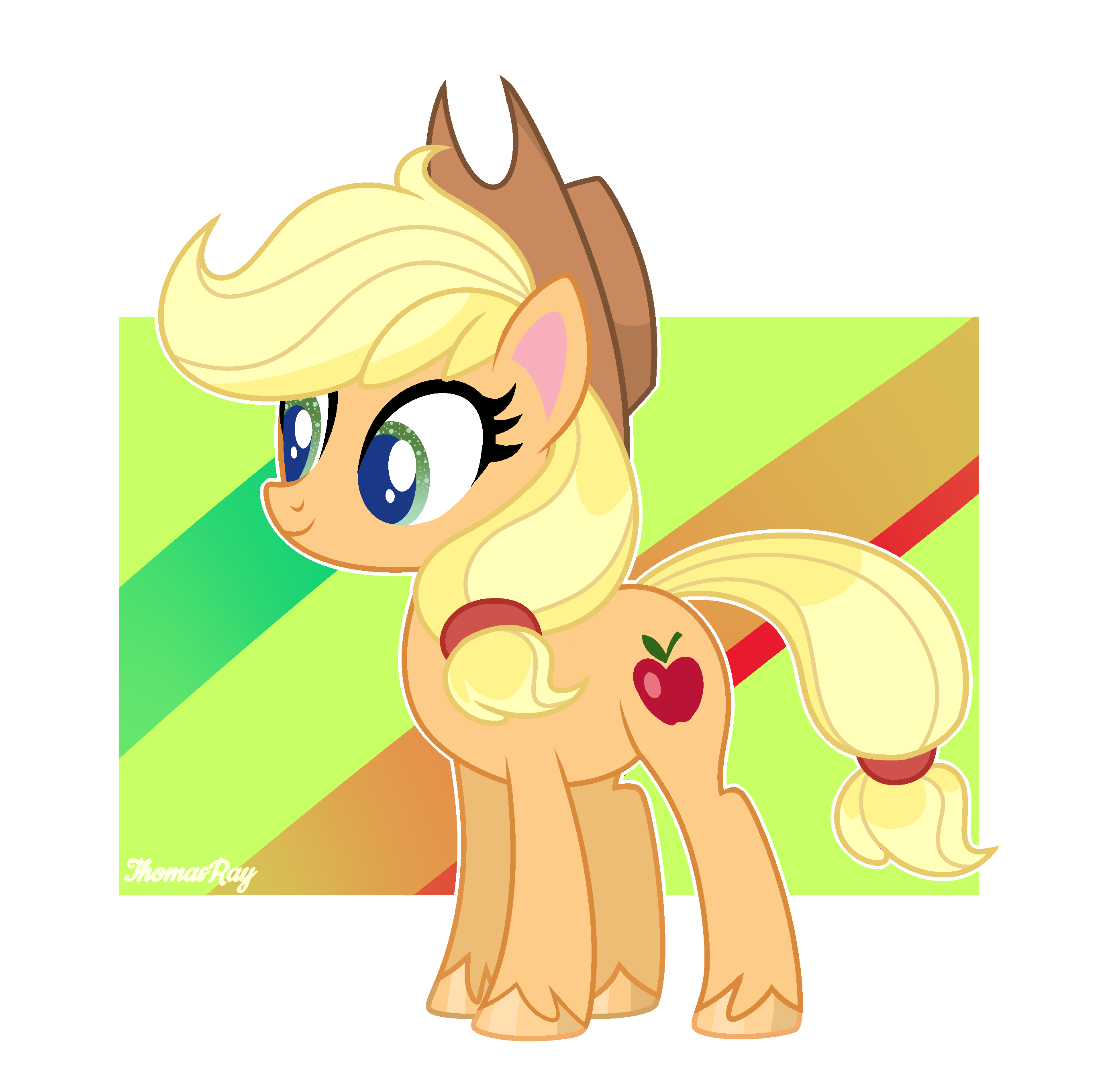 #3388414 - safe, artist:thomasray000, applejack, earth pony, pony, g4 ...