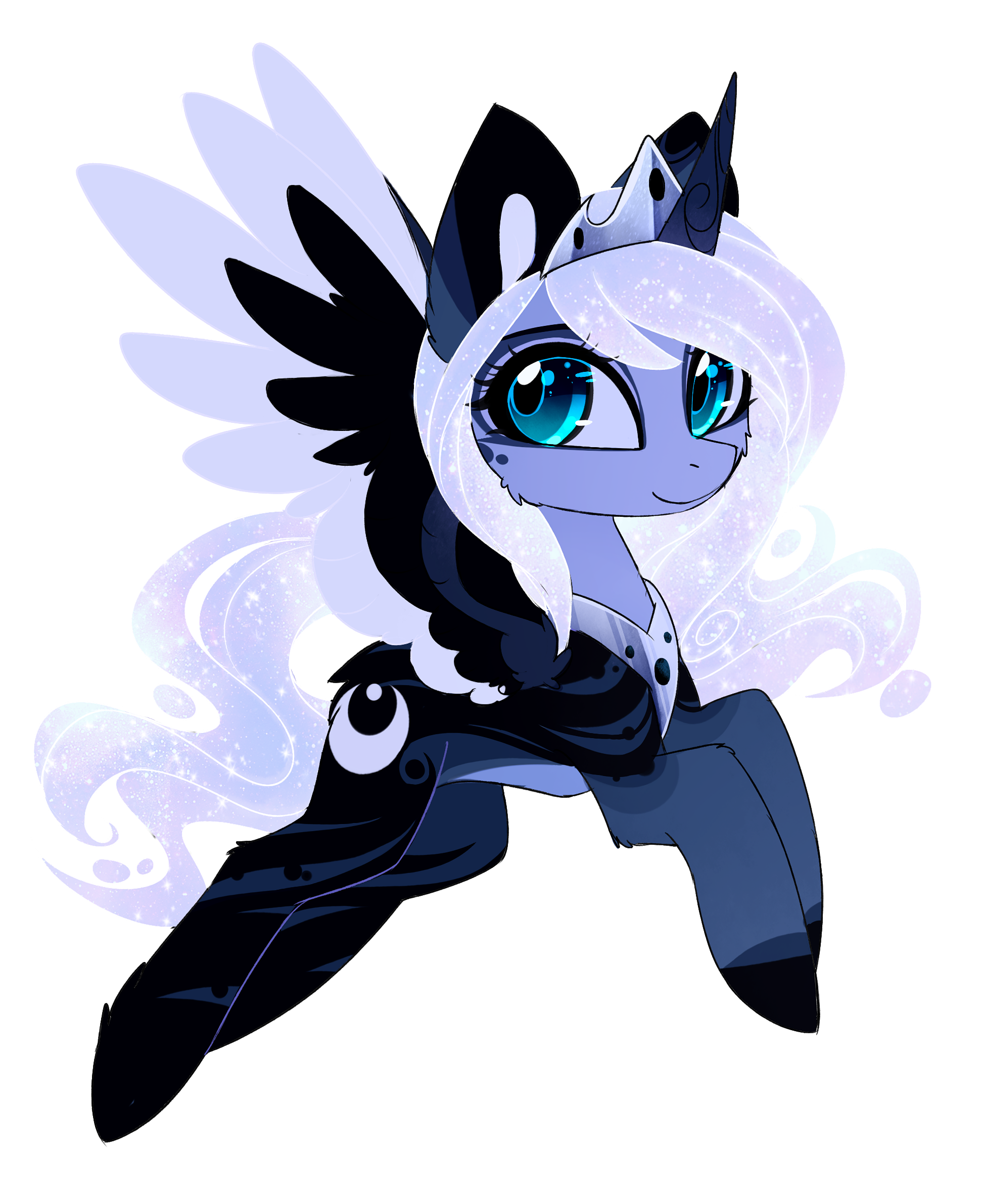 #3392385 - safe, artist:magnaluna, part of a set, princess luna ...