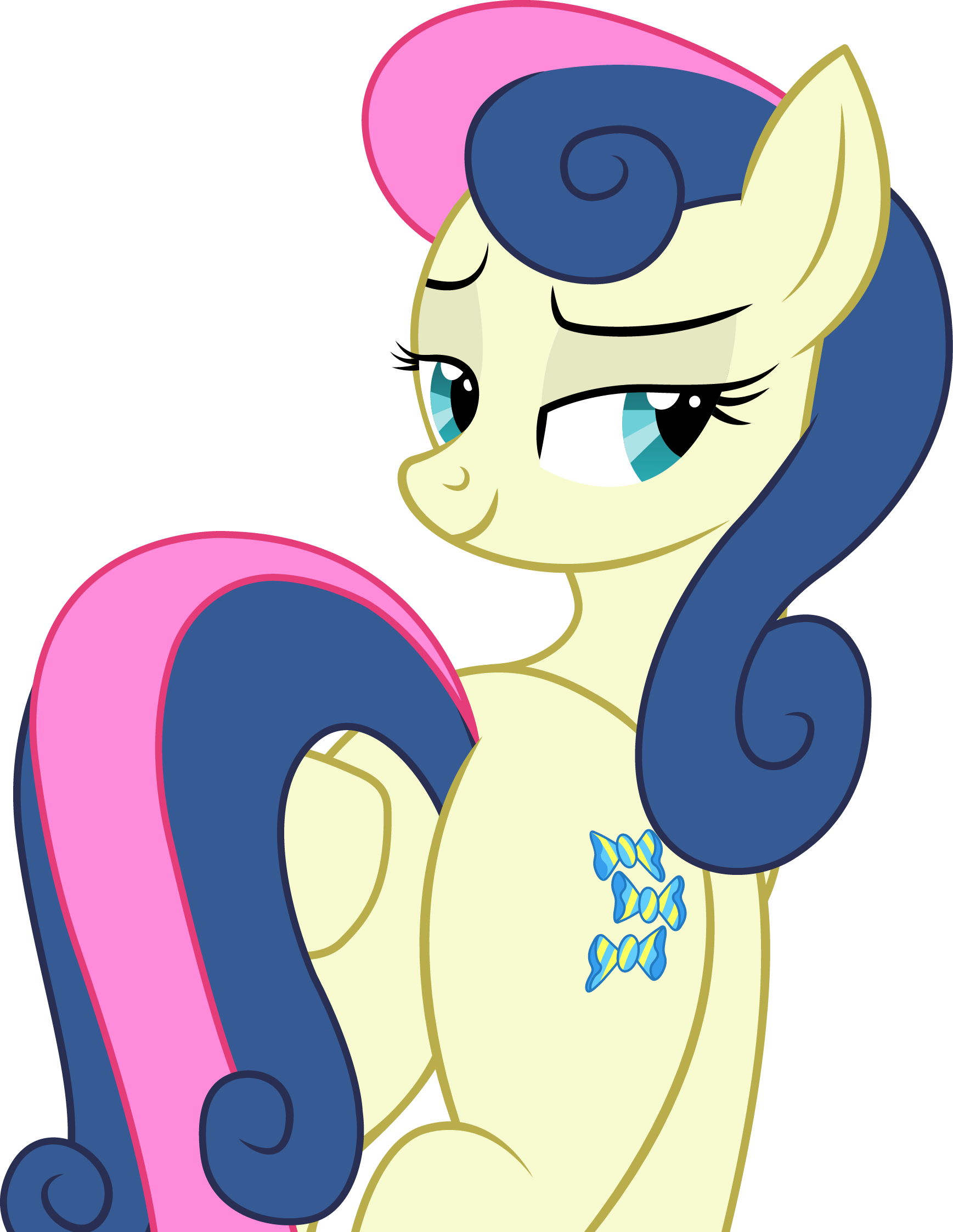 #3392437 - safe, artist:mlptmntfan2000, bon bon, sweetie drops, earth ...