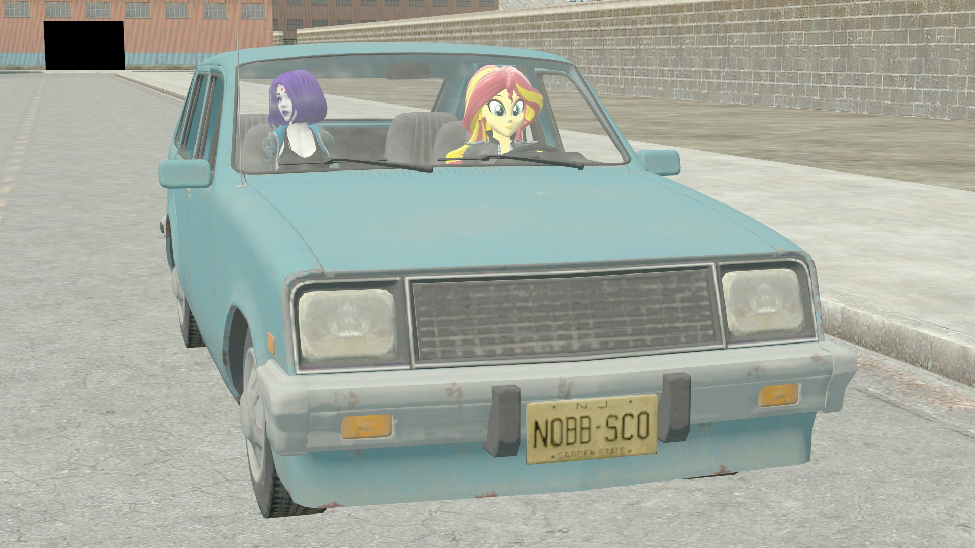 #3377576 - safe, sunset shimmer, equestria girls, g4, 3d, chevrolet ...