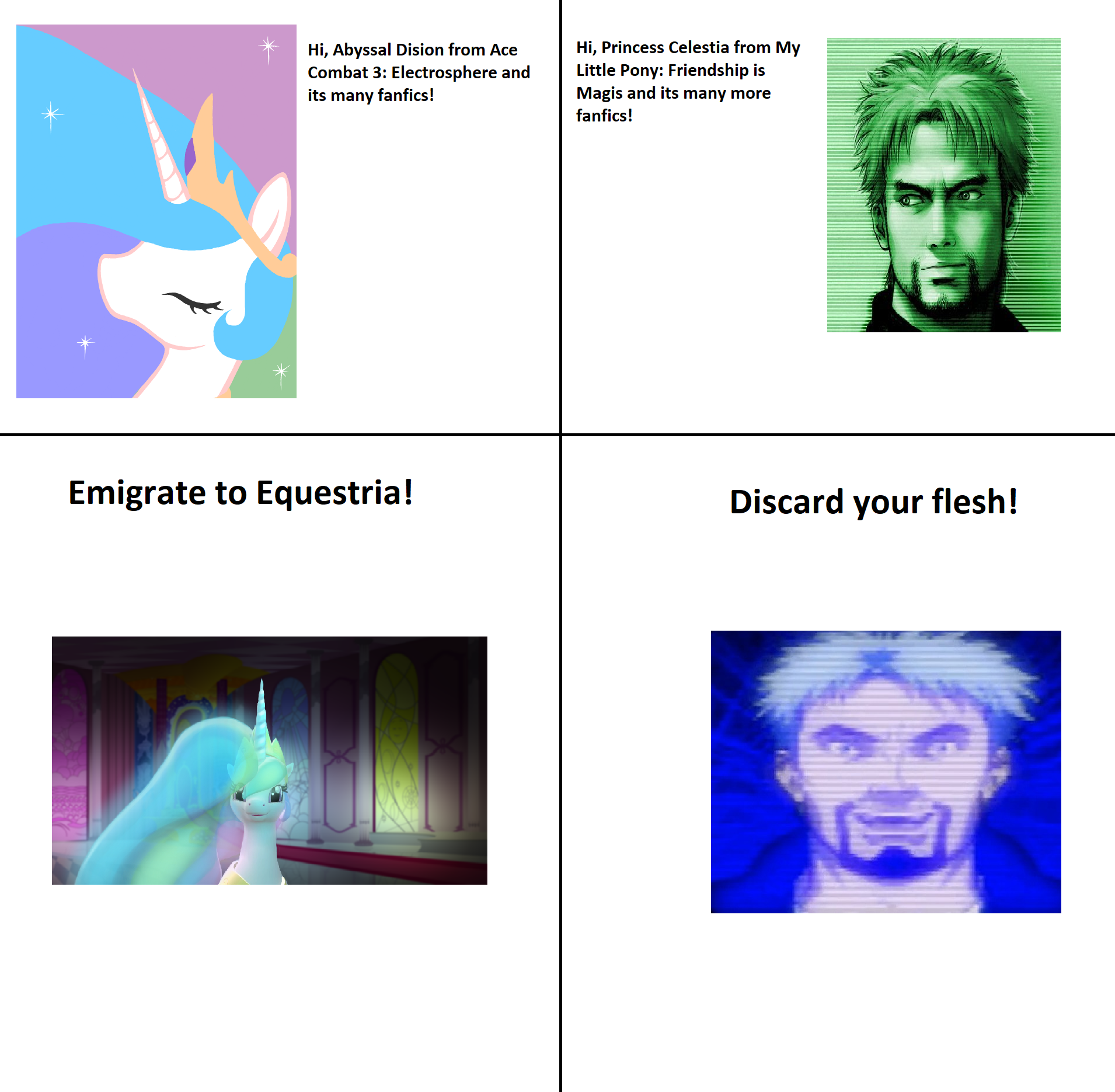 #3378143 - safe, princess celestia, alicorn, human, pony, fanfic ...