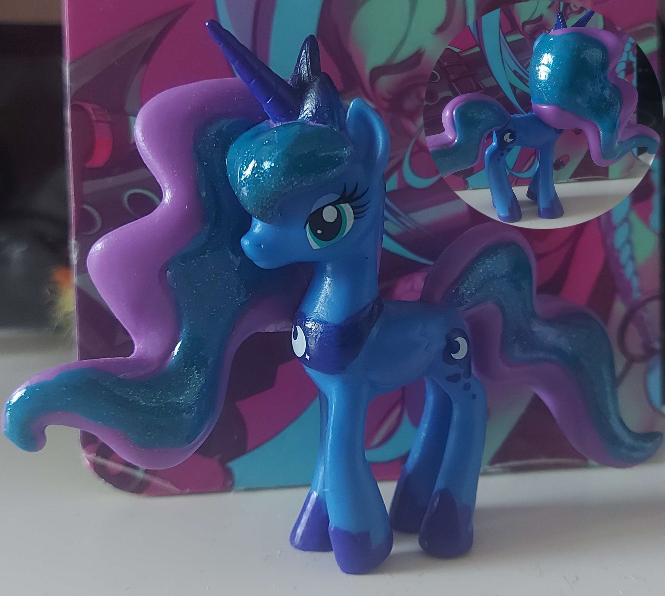 #3379583 - safe, artist:qewerka, princess luna, g4, customized toy, irl ...