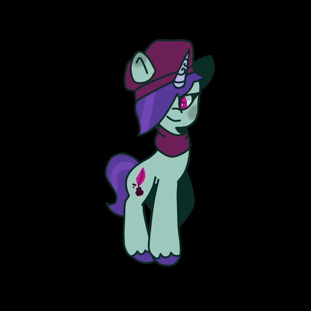 #3380335 - safe, artist:comicmaker, onyx, pony, unicorn, g5, beret ...