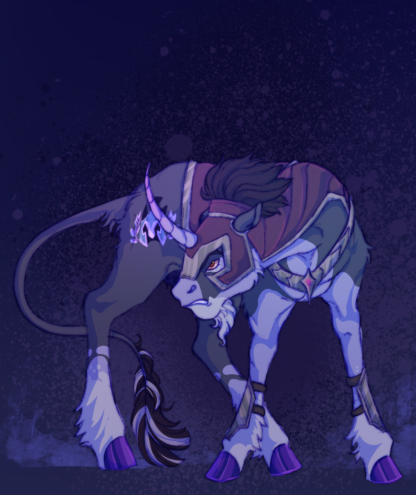 #3400295 - safe, artist:cactiflowers, oc, oc only, pony, unicorn, armor, cloven hooves, horn ...