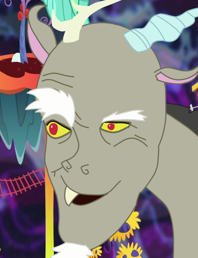 #3400519 - safe, discord, draconequus, devious smile, krita, meme ...