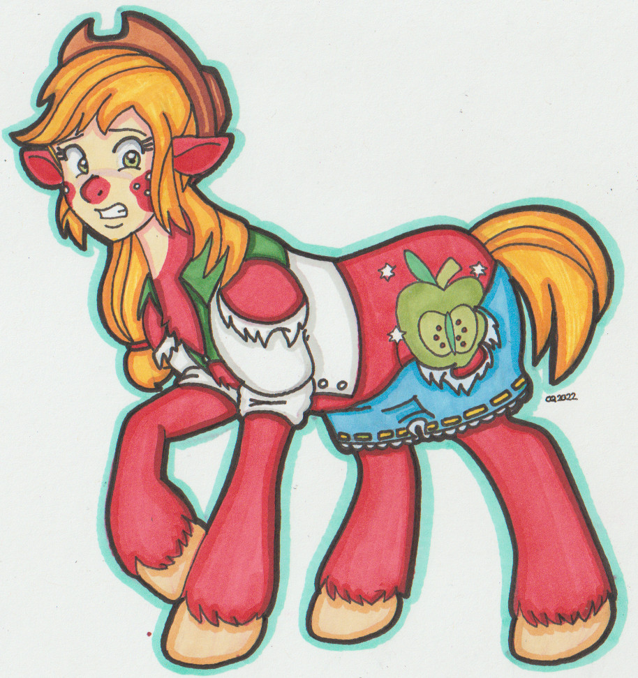 #3401935 - safe, artist:cqmorrell, applejack, big macintosh, earth pony ...