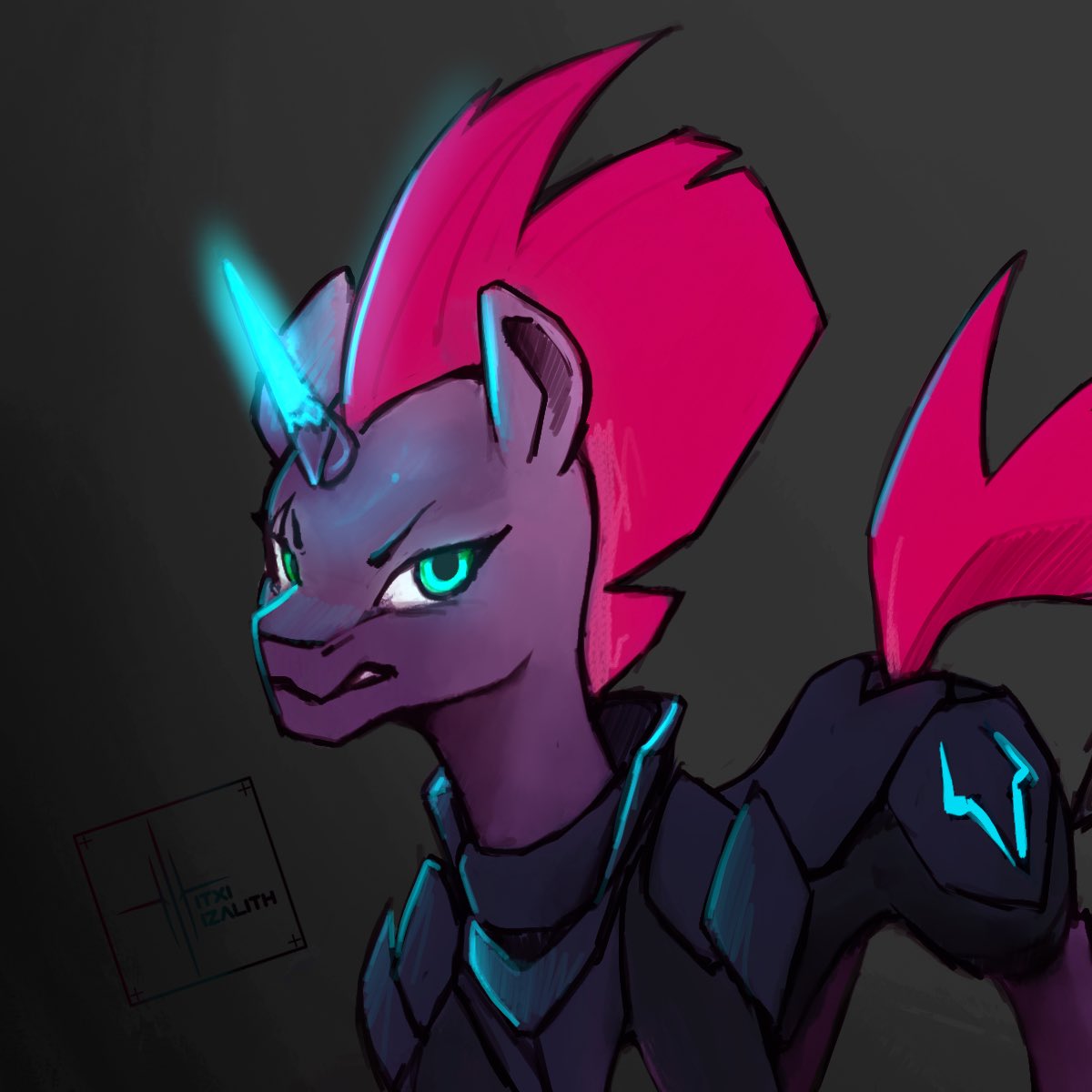 #3403590 - safe, artist:itxi_izalith, tempest shadow, pony, unicorn, g4 ...