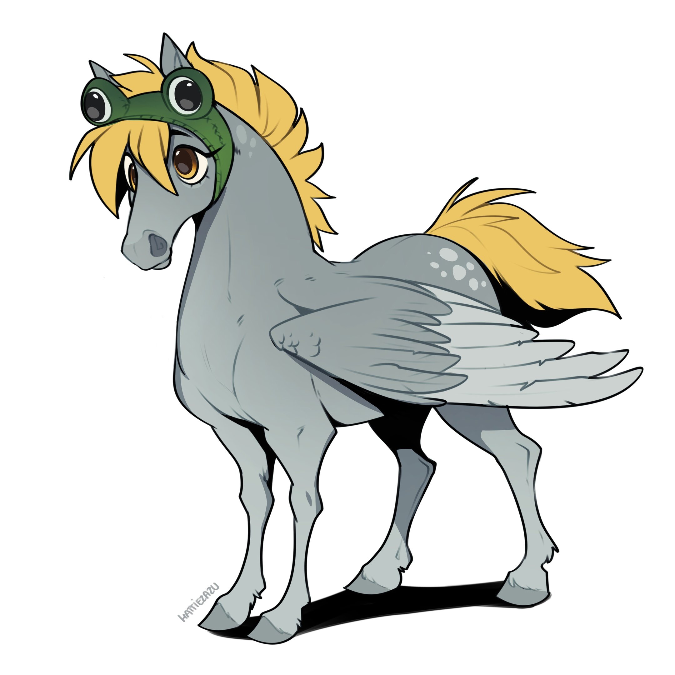 #3404102 - safe, artist:hattiezazu, derpy hooves, pegasus, pony, g4 ...