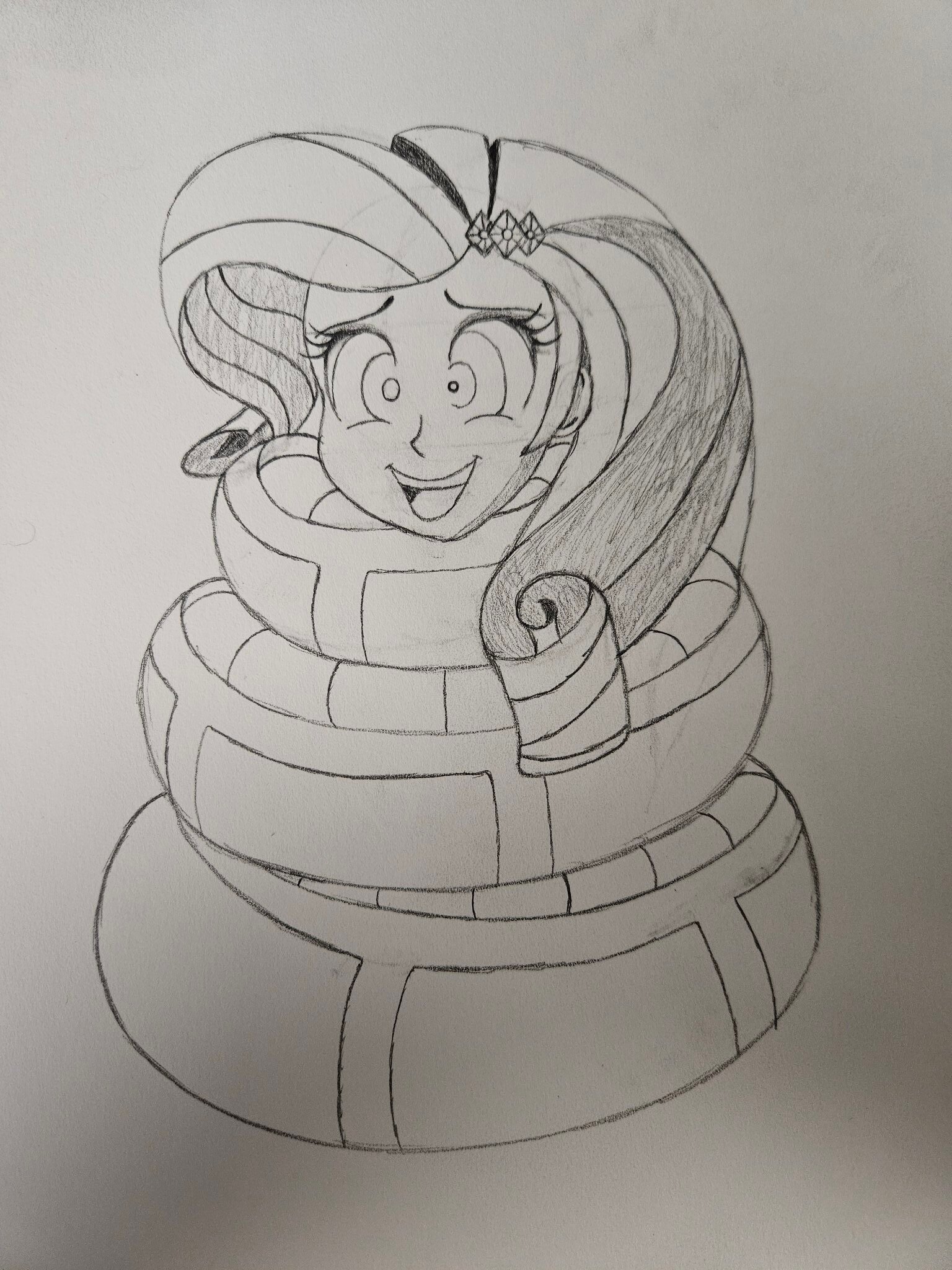 #3404118 - safe, artist:hiromasayoshi, rarity, human, python, snake ...