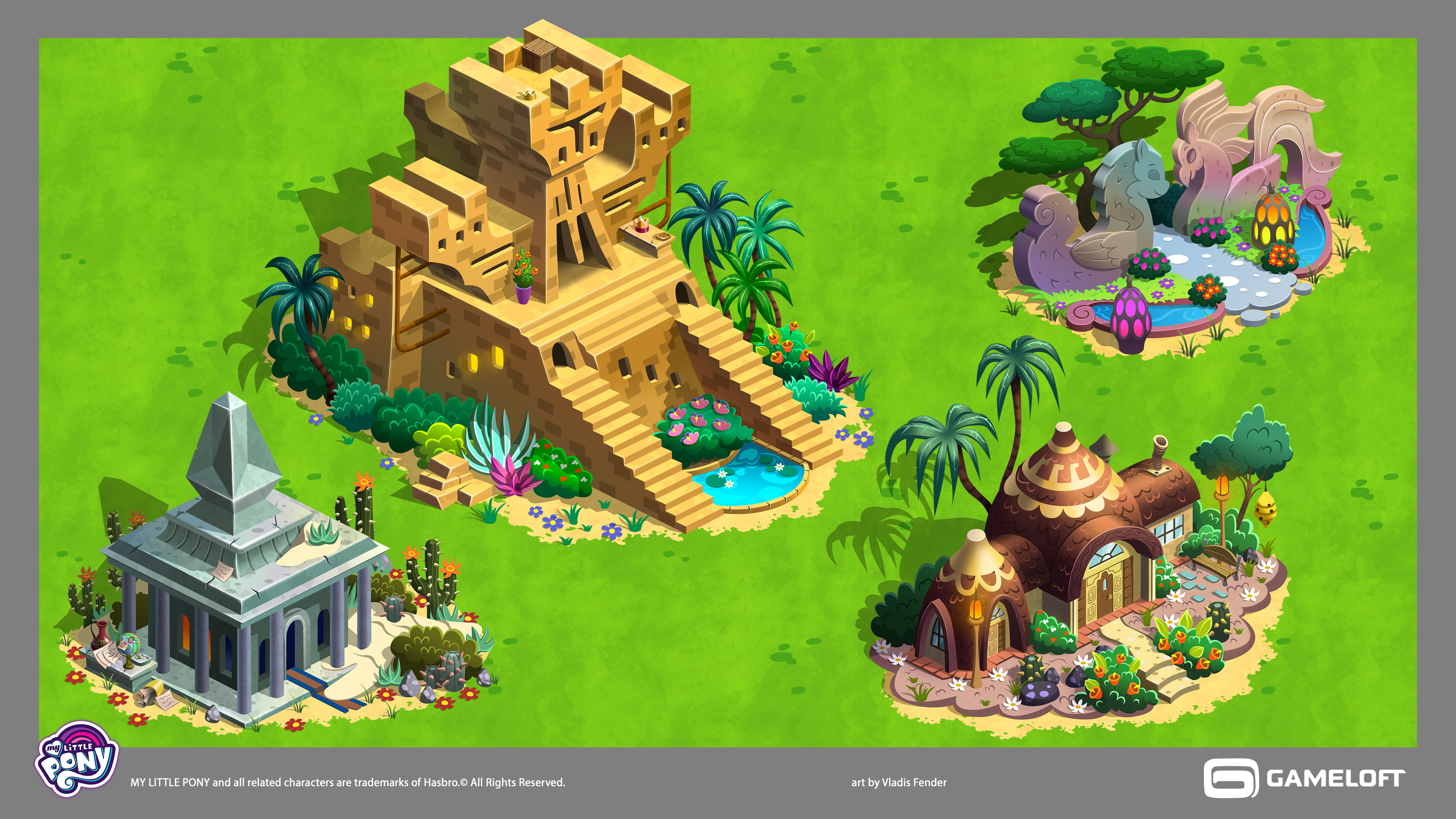 #3404308 - safe, artist:vladisfender, gameloft, g4, my little pony ...