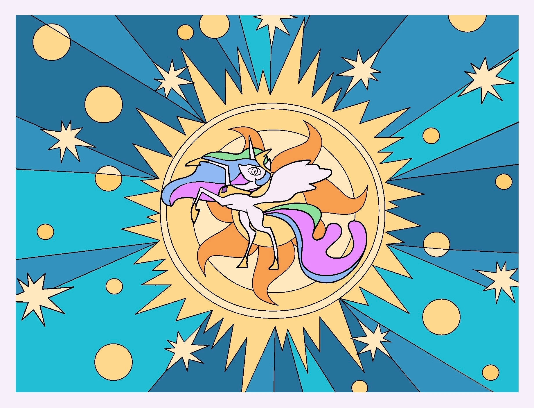 #3406853 - safe, artist:mariana10990, budge studios, princess celestia ...